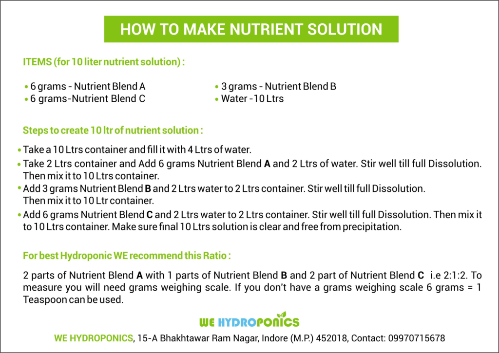 Hydroponic Nutrients - complete nutrients for Hydroponics - WE Hydroponics
