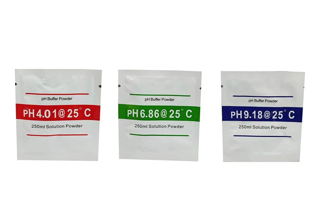 pH Buffer calibration Powder (4.01, 6.86 and 9.18) - WE Hydroponics