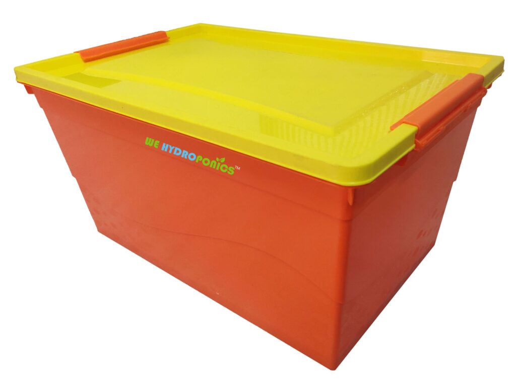 Hydroponic reservoir tank , Storage Tank Box with Wheels, 50 L, (Orange ...