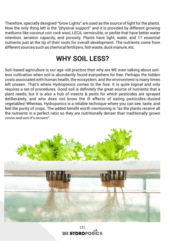 Hydroponics booklet - To know about Hydroponics - WE Hydroponics