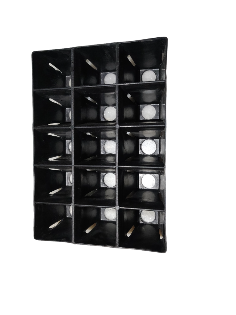 Nursery Tray / Seedling Tray/ Saffron tray with 15 pot, Square - WE ...