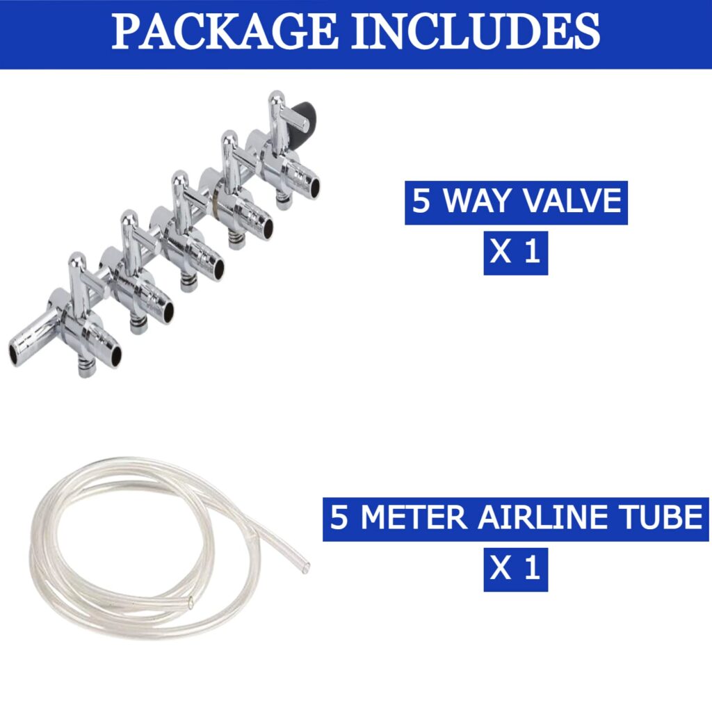Air/water Flow Controller 5 Way Distributor Splitter, Metal - WE ...