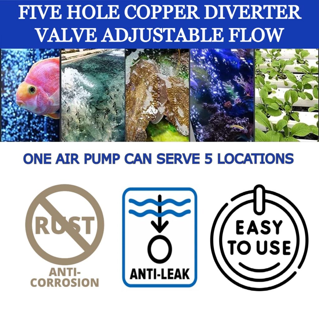 Air/water Flow Controller 5 Way Distributor Splitter, Metal - WE ...